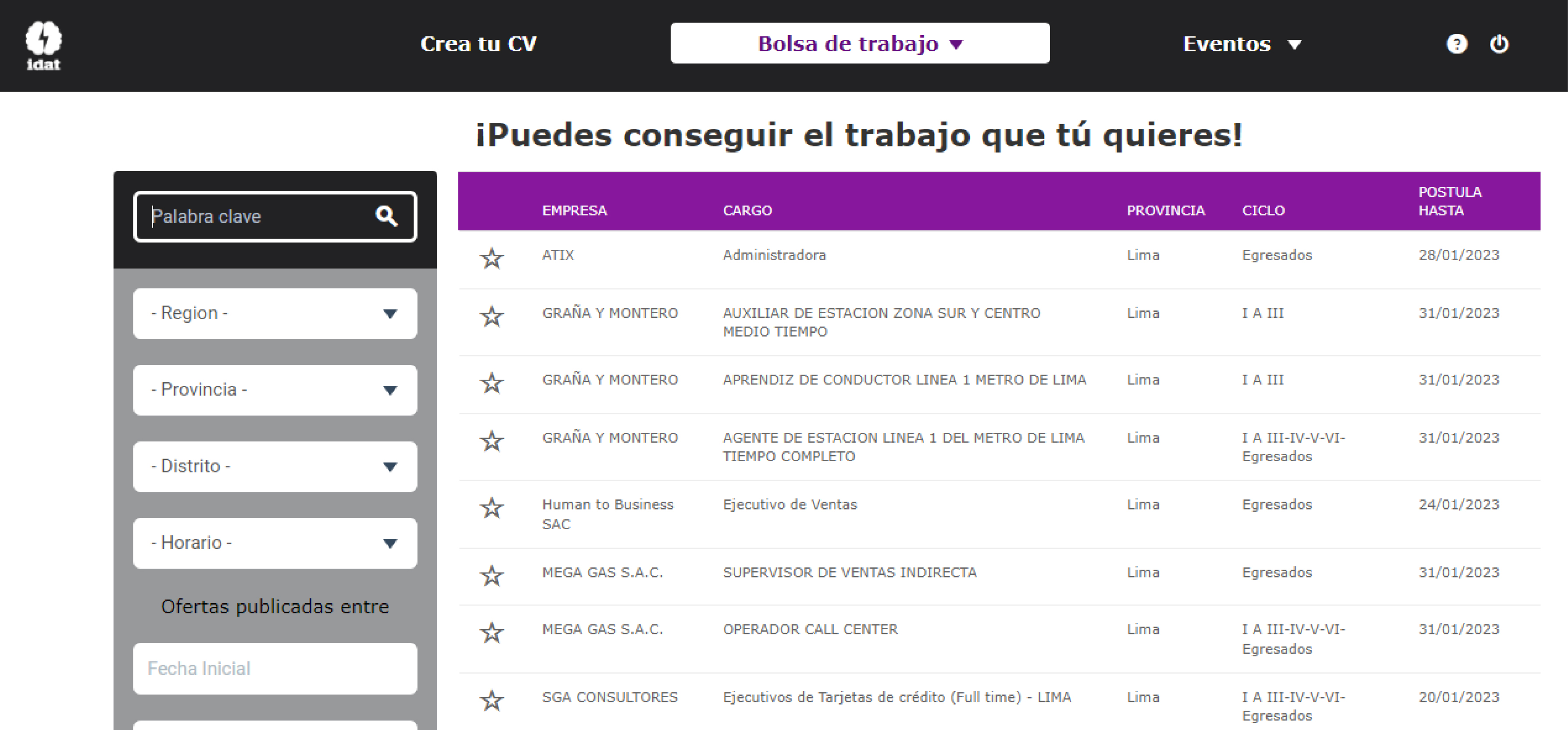 Landing de ofertas IDAT - Landing de ofertas IDAT